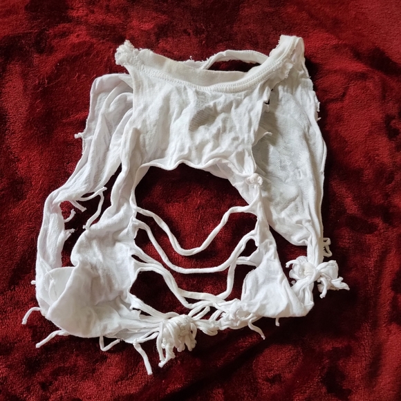 Tops | Certified Badass Cut Up Crop Top | Poshmark
